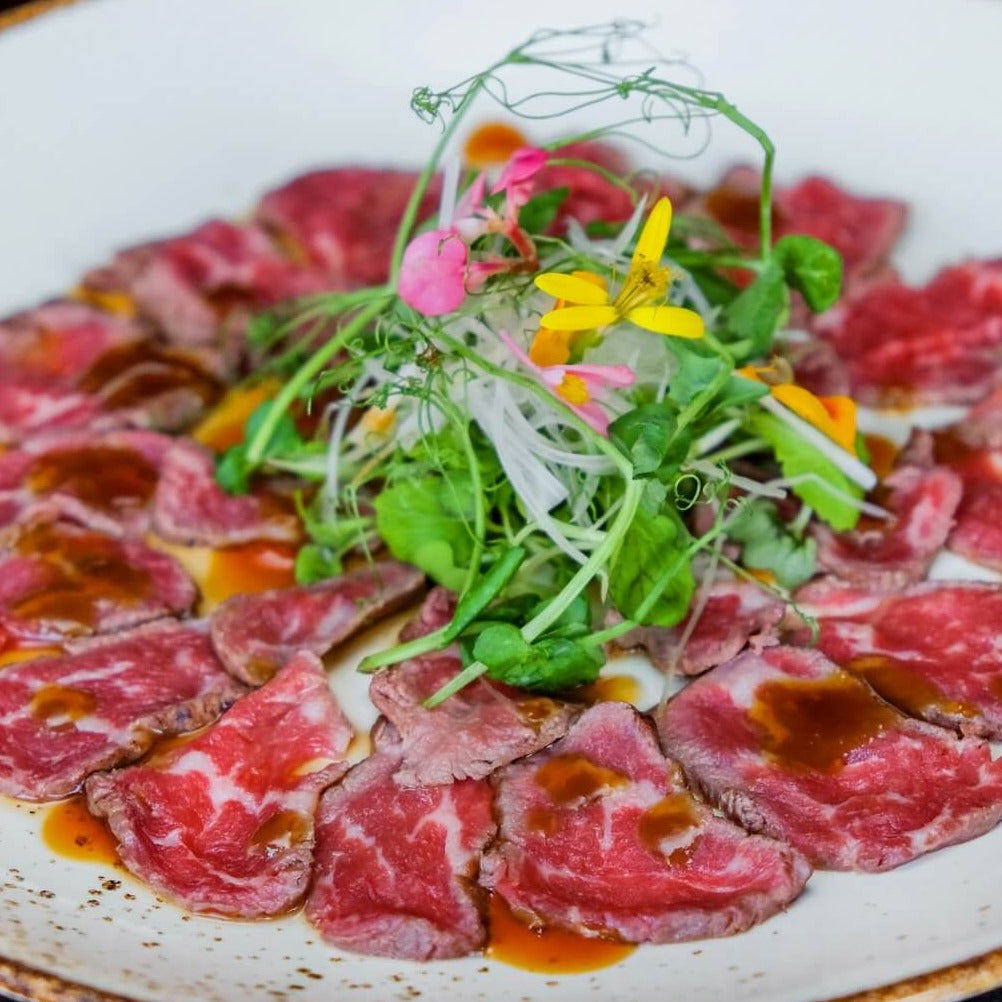 Additional: Juniper-mixed Pepper Beef Carpaccio – Cosma Catering